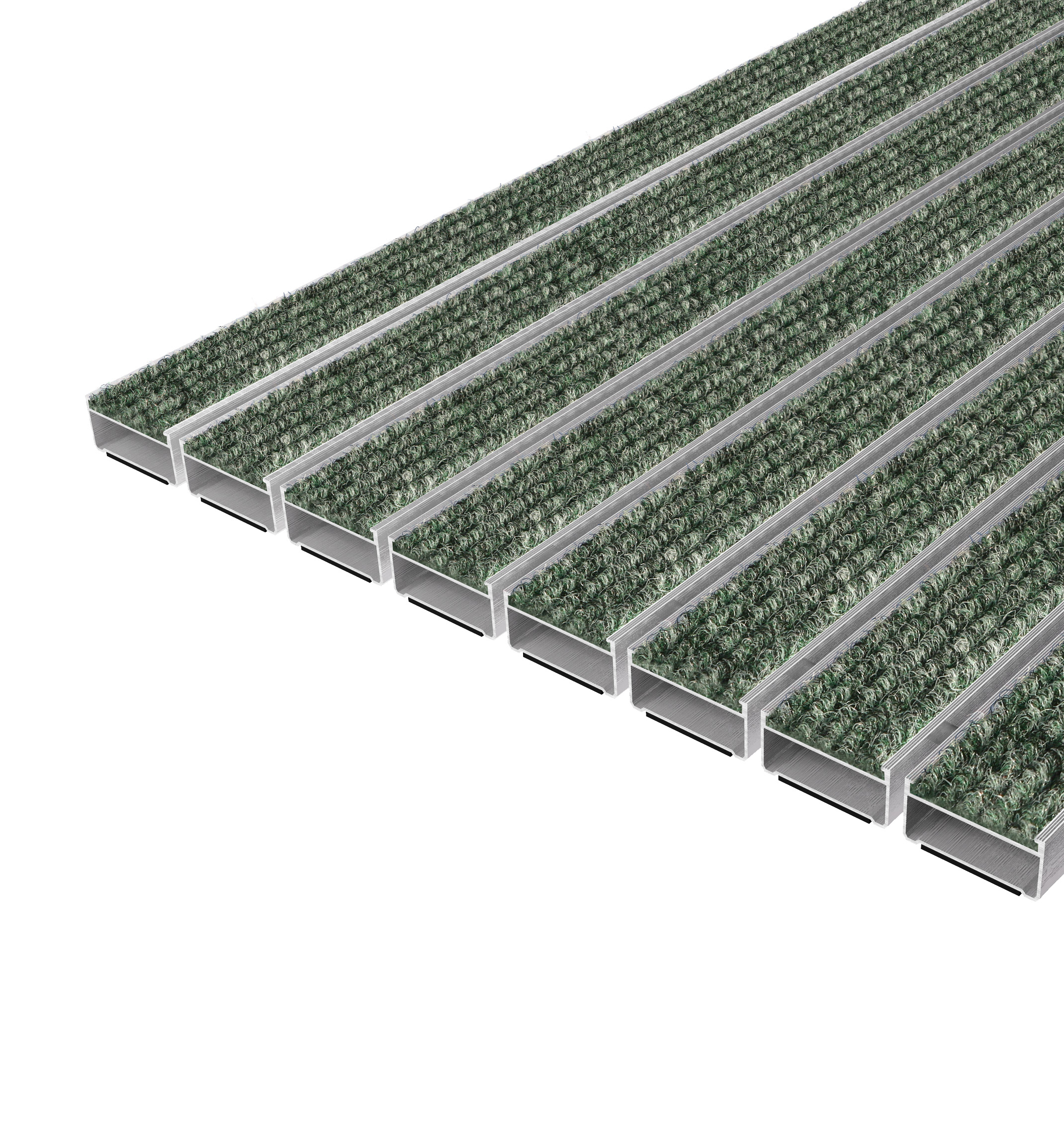 Top Clean CLASSIC XL 22 with Ribbed Carpet - GEGGUS Entrance Matting UK