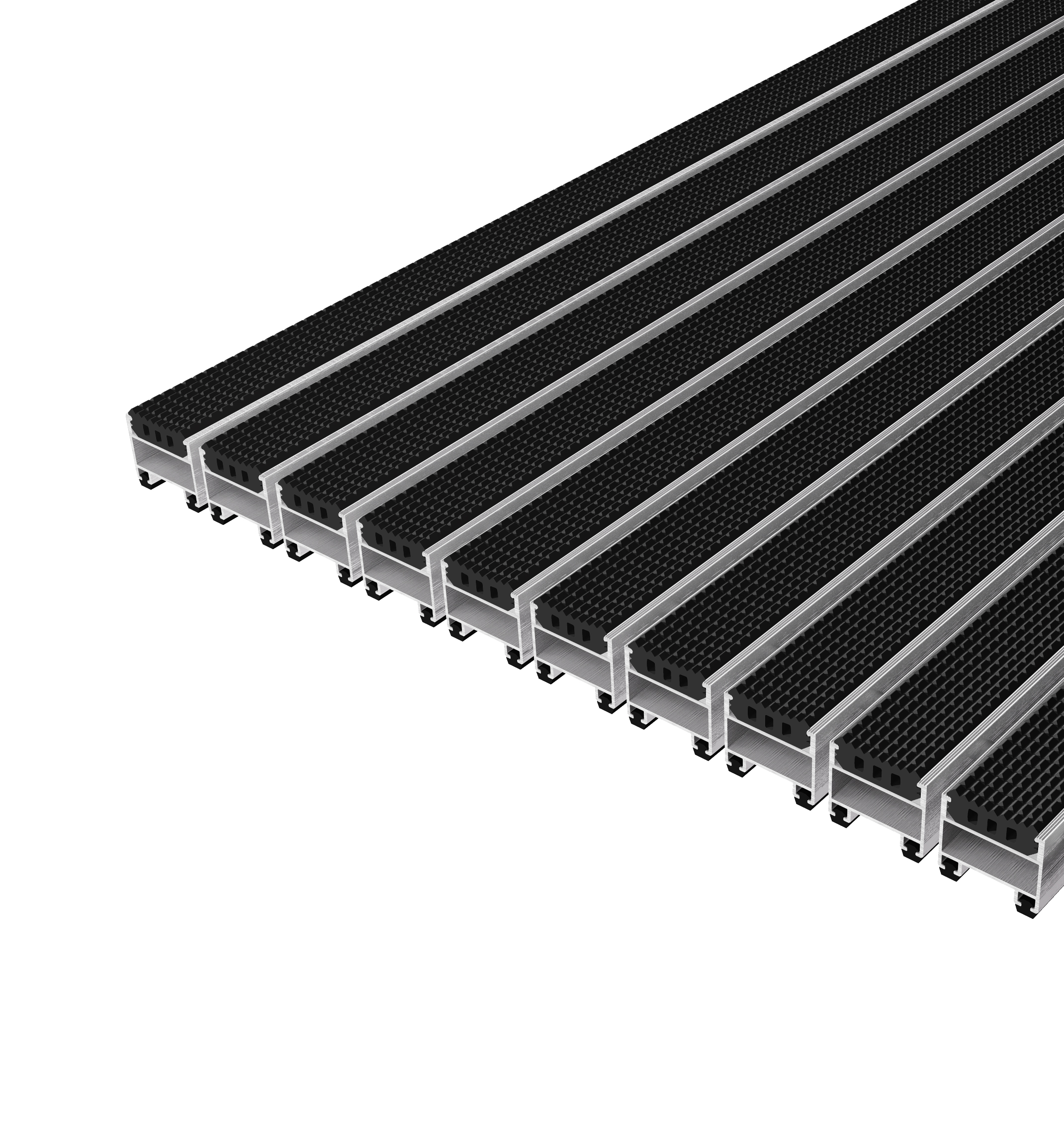 Top Clean TREND 27 with Grooved Rubber - GEGGUS Entrance Matting UK