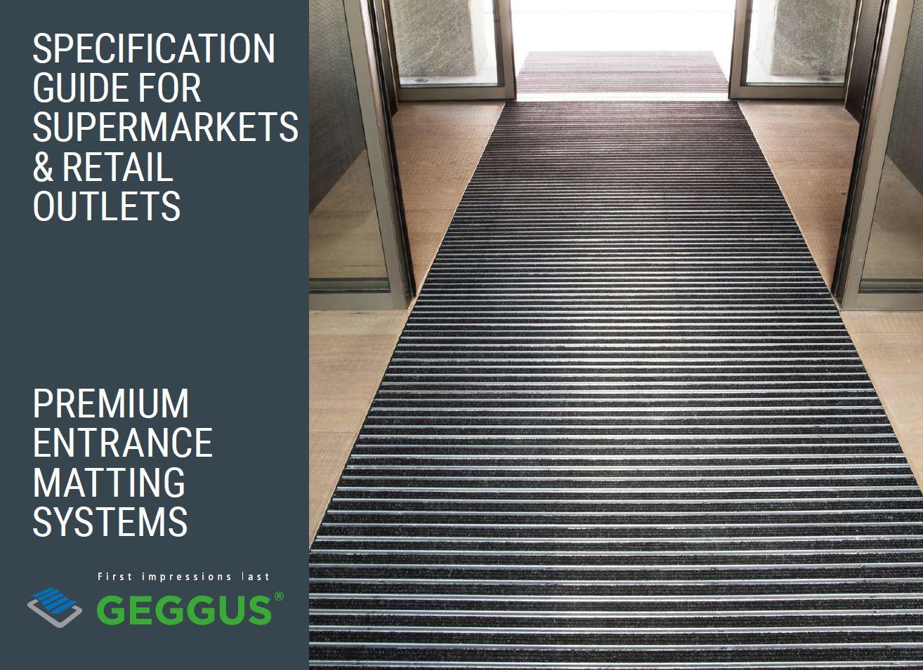 SUPERMARKETS & RETAIL OUTLETS ENTRANCE MATTING - GEGGUS Entrance Matting UK