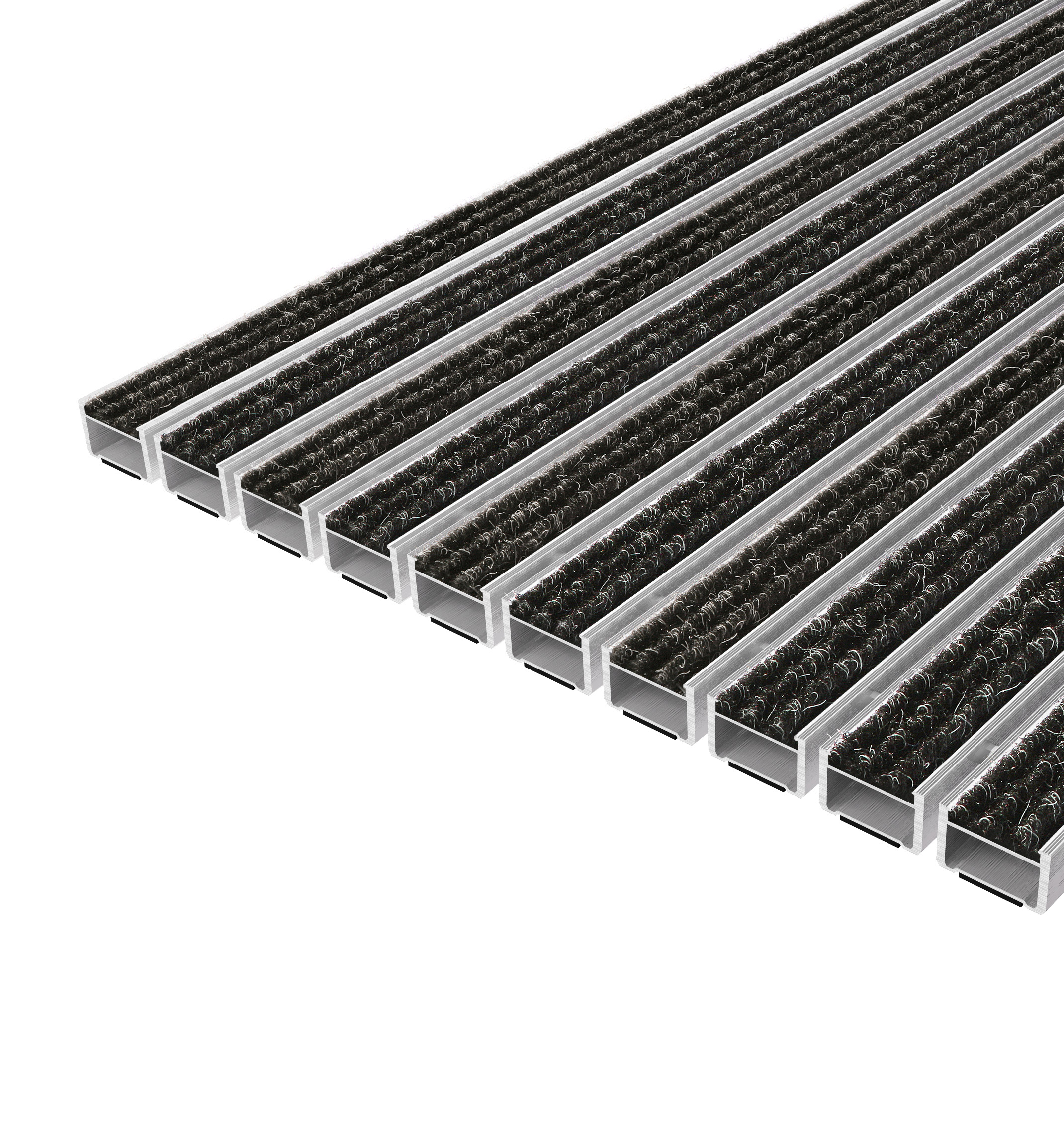 Top Clean ROBUST 22 with Ribbed Carpet - GEGGUS Entrance Matting UK