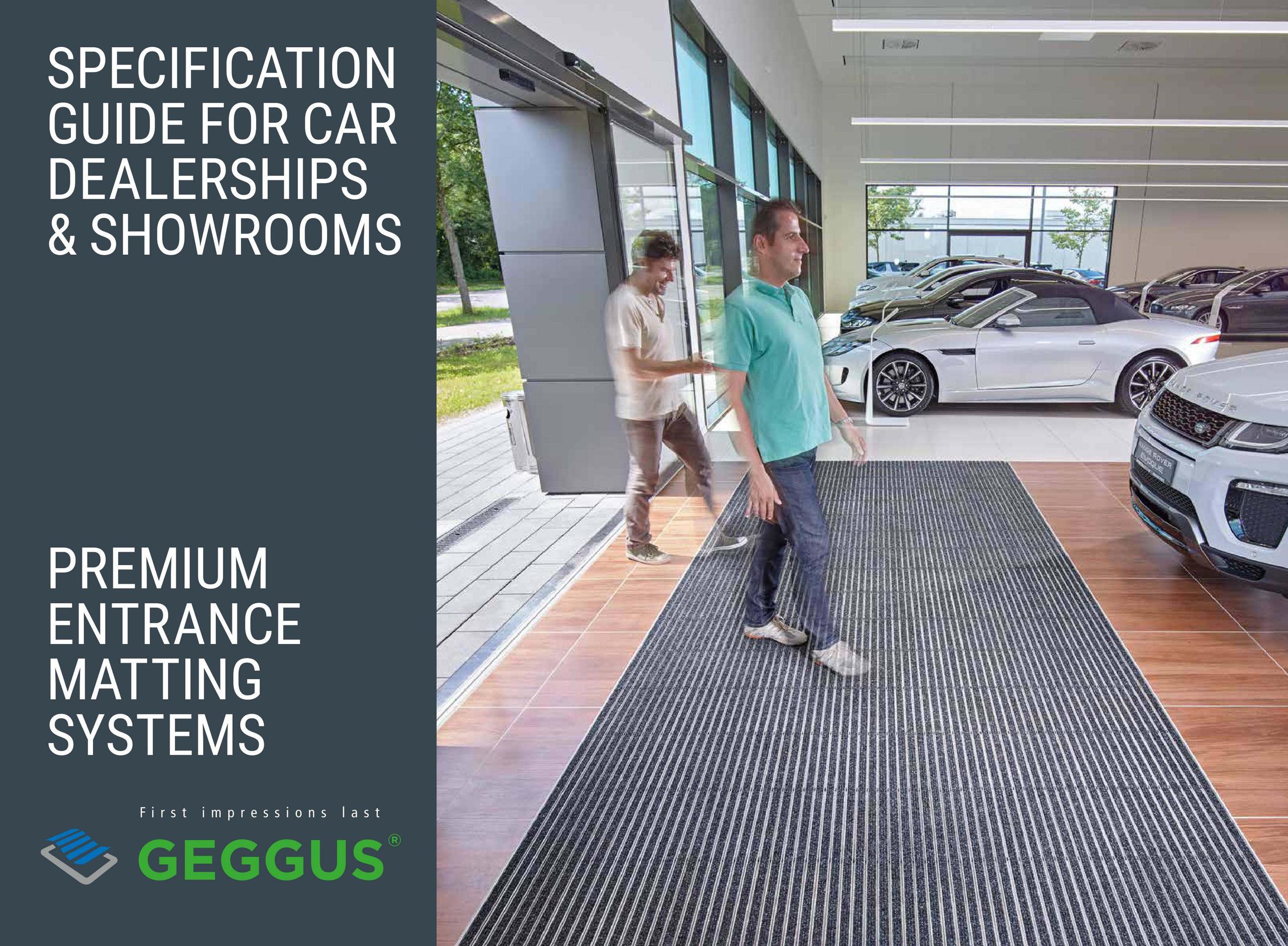 CAR DEALERSHIP & SHOWROOMS ENTRANCE MATTING - GEGGUS Entrance Matting UK