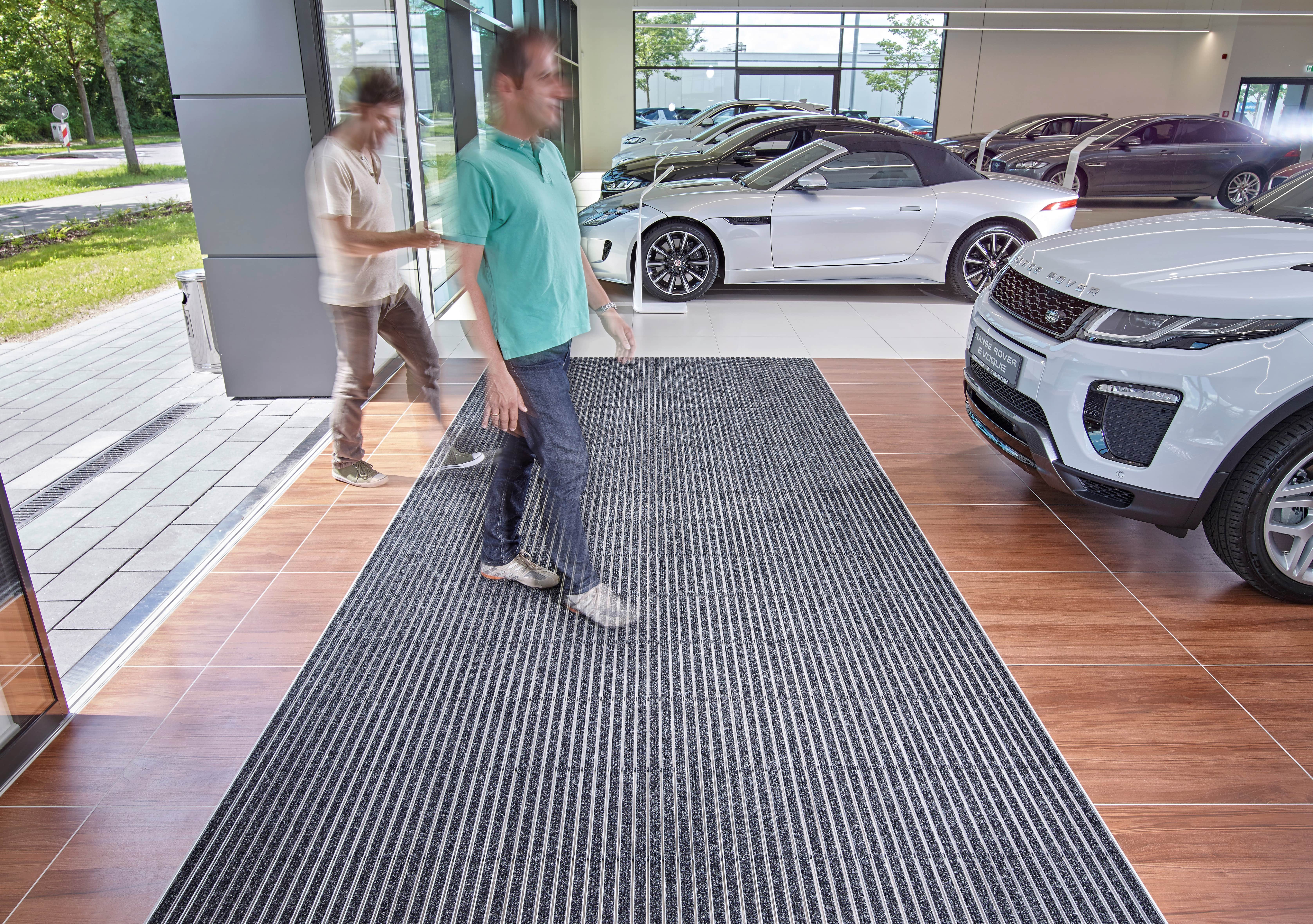 CAR DEALERSHIP & SHOWROOMS ENTRANCE MATTING - GEGGUS Entrance Matting UK