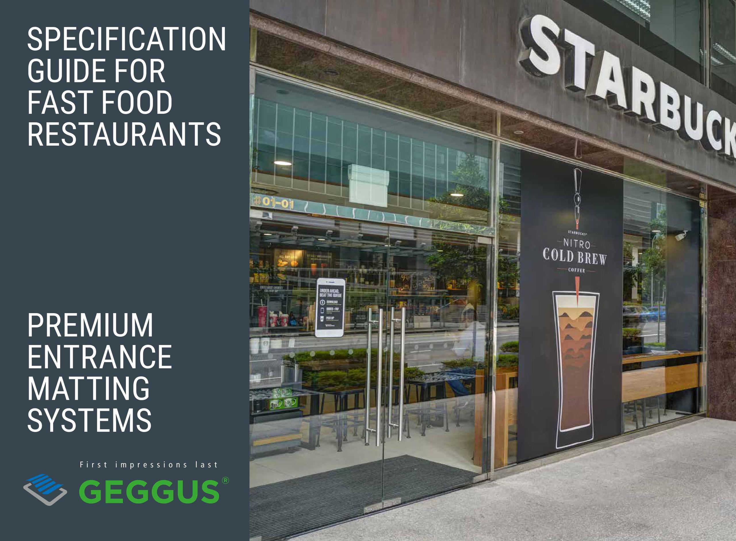 FAST FOOD RESTAURANTS ENTRANCE MATTING - GEGGUS Entrance Matting UK